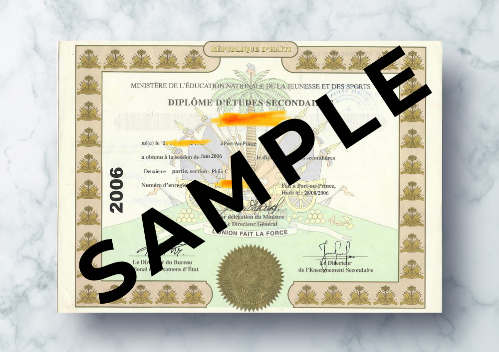 Haitian High School Diploma